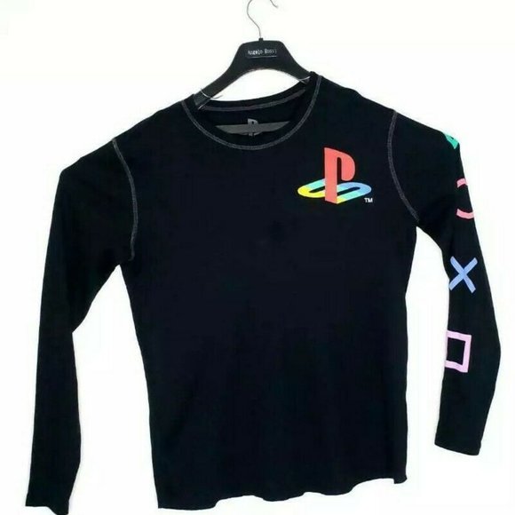 Sony | Shirts | Logo Mens Playstation Graphic Tshirt Black Ribbed ...